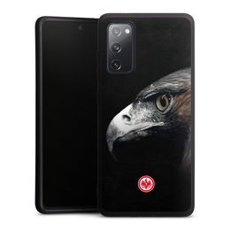 DeinDesign Galaxy S20 FE Handy Premium Silikon H&uuml;lle Handyh&uuml;lle schwarz Case Eintracht Frankfurt Official Licensed Product European Cup Silikon Premium Case