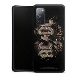 DeinDesign Galaxy S20 FE Handy Premium Silikon H&uuml;lle Handyh&uuml;lle schwarz Case Rock Or Bust Official Licensed Product Acdc Silikon Premium Case
