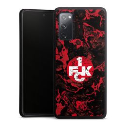 DeinDesign Galaxy S20 FE Handy Premium Silikon H&uuml;lle Handyh&uuml;lle schwarz Case 1. Fc Kaiserslautern 1. Fck Logo Silikon Premium Case