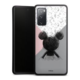 DeinDesign Galaxy S20 FE Handy Premium Silikon H&uuml;lle Handyh&uuml;lle schwarz Case Marble Disney Mickey Mouse Silikon Premium Case