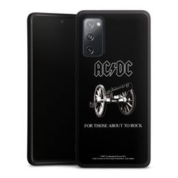 DeinDesign Galaxy S20 FE 5G Handy Premium Silikon H&uuml;lle Handyh&uuml;lle schwarz Case Music Acdc Merchandise Silikon Premium Case