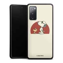 DeinDesign Galaxy S20 FE Handy Premium Silikon H&uuml;lle Handyh&uuml;lle schwarz Case Kindheit Snoopy Official Licensed Product Silikon Premium Case