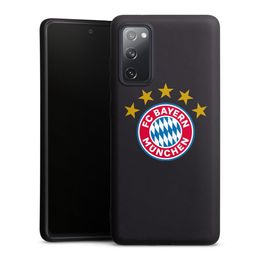 DeinDesign Galaxy S20 FE 5G Handy Premium Silikon H&uuml;lle Handyh&uuml;lle schwarz Case Star Fc Bayern M&uuml;nchen Fcb Silikon Premium Case