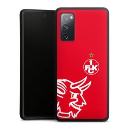 DeinDesign Galaxy S20 FE Handy Premium Silikon H&uuml;lle Handyh&uuml;lle schwarz Case Devil Star 1. Fc Kaiserslautern Silikon Premium Case