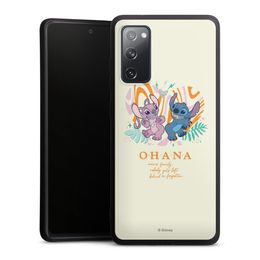 DeinDesign Galaxy S20 FE Handy Premium Silikon H&uuml;lle Handyh&uuml;lle schwarz Case Lilo & Stitch Official Licensed Product Disney Silikon Premium Case