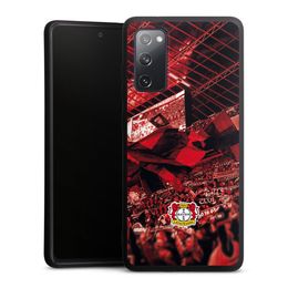 DeinDesign Galaxy S20 FE Handy Premium Silikon H&uuml;lle Handyh&uuml;lle schwarz Case Merchandise Bayer 04 Leverkusen Official Licensed Product Silikon Premium Case