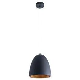 Paco Home Pendelleuchte "JACK", grau (anthrazit), 1, &Oslash; 25cm H: 26cm, Leuchten, K&uuml;chenlampe H&auml;ngelampe Esszimmer Esstischlampe Innen Gold Wei&szlig;, Pendelleuchte
