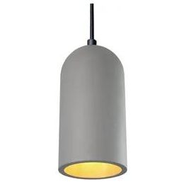 Paco Home Pendelleuchte "ALTONA", blau (betongrau), 1, &Oslash; 10cm, Leuchten, LED, E27, Lampe F&uuml;r Wohnzimmer Esszimmer K&uuml;che, H&ouml;henverstellbar, Pendelleuchte