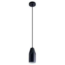 Paco Home Pendelleuchte "HURLEY I", schwarz, 1, &Oslash; 12cm H: 28,5cm, Leuchten, H&auml;ngelampe Esszimmer K&uuml;chenlampe H&auml;ngend Esstischlampe Innen Gold, Pendelleuchte