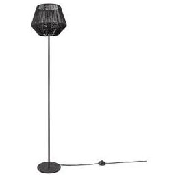 Paco Home Stehlampe "Pinto", schwarz (schwarz, schwarz), 1, &Oslash; 33cm H: 145,5cm, Leuchten, moderne LED Lampe in Boho Optik, Wohnzimmer, Schlafzimmer, Fassung E27, Stehlampe