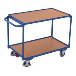 Cordes Tischwagen mit 2 Ladefl&auml;chen Stahlrohr geschwei&szlig;t (sw-801.501)