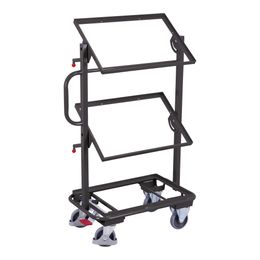 VARIOFIT Beistellwagen ohne B&ouml;den neigbar RAL 7016 (sw-400.802/AG)
