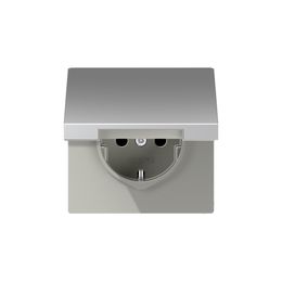 Jung SCHUKO-Steckdose aluminium AL 1520 KL (AL1520KL)