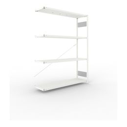 META Steckregal Anbauregal S3 CLIP 200 AR 2000 x 1500 x 400 mm lichtgrau + 4 B&ouml;den (185260)