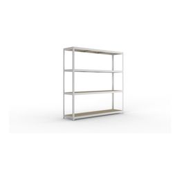 META Weitspannregal Speed Rack 2470 x 2500 x 600 mm verzinkt + 4 Fachebenen + Spanplatten (81129)