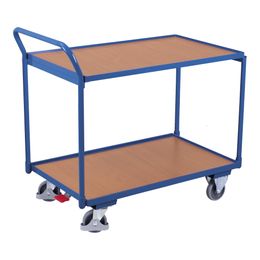 Cordes Tischwagen mit 2 Ladefl&auml;chen Stahlrohr geschwei&szlig;t (sw-701.500)