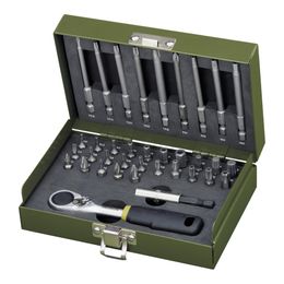 Proxxon Feinmechanikersatz mit 1/4" MICRO-Bit-Ratsche 36-teilig (23109)