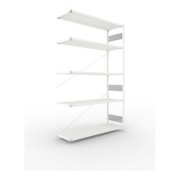 META Steckregal Anbauregal S3 CLIP 200 AR 2500 x 1500 x 500 mm lichtgrau + 5 B&ouml;den (185268)