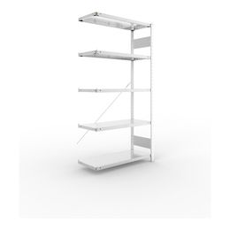 META Steckregal Anbauregal S3 CLIP 150 AR 2000 x 1000 x 400 mm verzinkt + 5 B&ouml;den (95020)