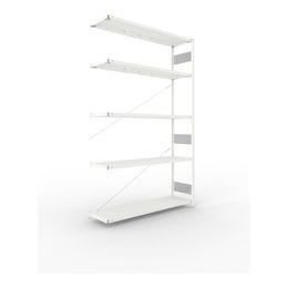 META Steckregal Anbauregal S3 CLIP 200 AR 2500 x 1500 x 400 mm lichtgrau + 5 B&ouml;den (185266)