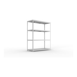 META Weitspannregal Speed Rack 2470 x 2000 x 800 mm verzinkt + 4 Fachebenen + Stahlpaneelen (87026)