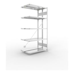 META Steckregal Anbauregal S3 CLIP 230 DAR 2000 x 1000 x 300 mm verzinkt + 2 x 5 B&ouml;den (180834)