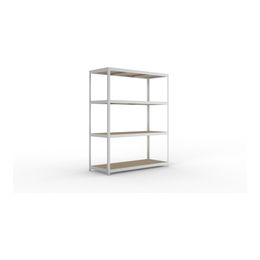 META Weitspannregal Speed Rack 2470 x 2000 x 800 mm verzinkt + 4 Fachebenen + Spanplatten (81121)
