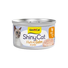 24x70 g GimCat ShinyCat Gelee Huhn