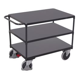 Cordes Tischwagen schwer mit 3 Ladefl&auml;chen RAL 7016 (sw-700.600/AG)