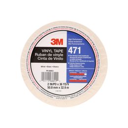 3M PVC-Klebeband weich, wei&szlig; aus PVC f&uuml;r Markierungen und Isolierungen, 471IW-W50-D)