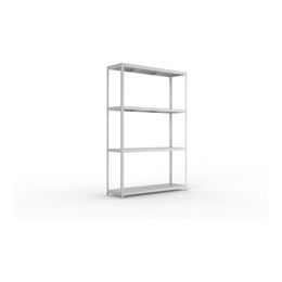 META Weitspannregal Speed Rack 2970 x 2000 x 600 mm verzinkt + 4 Fachebenen + Stahlpaneelen (87029)