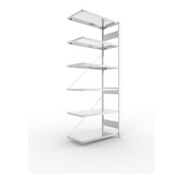 META Steckregal Anbauregal CLIP 230 S3 AR 2500 x 1000 x 500 mm 6 B&ouml;den, verzinkt zerlegte Rahmen (88745)