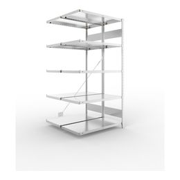 META Steckregal Anbauregal S3 CLIP 230 DAR 2000 x 1000 x 500 mm verzinkt + 2 x 5 B&ouml;den (180836)