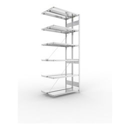 META Steckregal Anbauregal S3 CLIP 230 DAR 2500 x 1000 x 300 mm verzinkt + 2 x 6 B&ouml;den (180839)