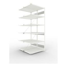META Steckregal Anbauregal S3 CLIP 230 DAR 2500 x 1000 x 500 mm lichtgrau + 2 x 6 B&ouml;den (180861)