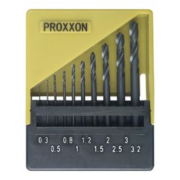 Proxxon HSS Spiralbohrersatz, DIN 338, 0,3 bis 3,2 mm 10-teilig (28874)