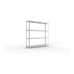 META Weitspannregal Speed Rack 1970 x 2000 x 400 mm verzinkt + 4 Fachebenen + Stahlpaneelen (87021)