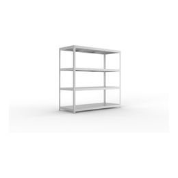 META Weitspannregal Speed Rack 1970 x 2000 x 800 mm verzinkt + 4 Fachebenen + Stahlpaneelen (87023)