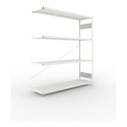 META Steckregal Anbauregal S3 CLIP 200 AR 2000 x 1700 x 500 mm lichtgrau + 4 B&ouml;den (185274)