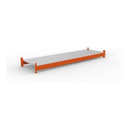META Gro&szlig;fachregal Zusatzboden 2700 x 800 mm rotorange + verzinkt + Stahlpaneele + Holme (77561)