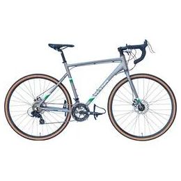 Gravelbike WYNN "GRL5.0" Gr. 54, silber, silber, Fahrr&auml;der, 54cm, 28 Zoll (71,12cm) hinten: 28 Zoll (71,12cm)