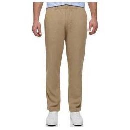 Leinenhose INDICODE "INTrope Pant", Herren, Gr. S, N-Gr, kelp, Web, Obermaterial: 55% Leinen, 45% Baumwolle, unifarben, regular fit kn&ouml;chellang, Hosen