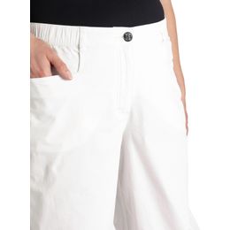 sheego Gro&szlig;e Gr&ouml;&szlig;en Chinohose mit Ziertaschen hinten, ecru, Gr&ouml;&szlig;e 52 - Damen