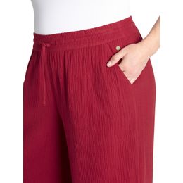 sheego Gro&szlig;e Gr&ouml;&szlig;en 3/4-Hose in Schlupfform, kirsche, Gr&ouml;&szlig;e 54 - Damen