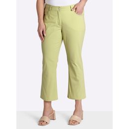 sheego Gro&szlig;e Gr&ouml;&szlig;en 7/8-Hose in leichter Bootcut-Form, pistazie, Gr&ouml;&szlig;e 52 - Damen