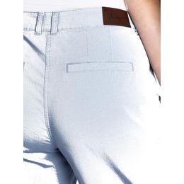 sheego Gro&szlig;e Gr&ouml;&szlig;en Hose im Barrel-Leg-Schnitt, mit Teilungsn&auml;hten, bleu, Gr&ouml;&szlig;e 44 - Damen
