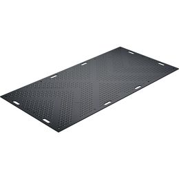 Schwerlast-Bodenschutzmatte MambaMAT, LxB 2440 x 1220 mm, schwarz kaiserkraft
