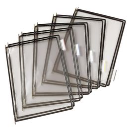 Tarifold Klarsichttafel, VE 10 Stk, f&uuml;r DIN A4, schwarz, ab 3 VE