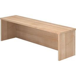 Thekenaufsatz, f&uuml;r Schreibtisch 1200 mm breit, Nussbaum kaiserkraft