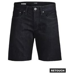 Jack & Jones Shorts JACK & JONES "JJITONY JJORIGINAL SHORTS AKM 101", Herren, Gr. XS, N-Gr, blau denim, Denim/Jeans, Obermaterial: 95% Baumwolle, 5% sonstige Fasern, Abriebeffekte, relaxed fit ca. Mitte Oberschenkel, Hosen Shorts, Baumwolle, relaxed fit